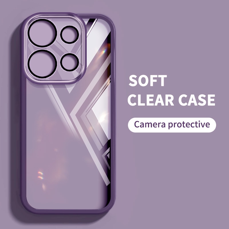 YBD Color Transparent Phone Case for ITEL P65 4G Tecno Spark Go 2023 ...