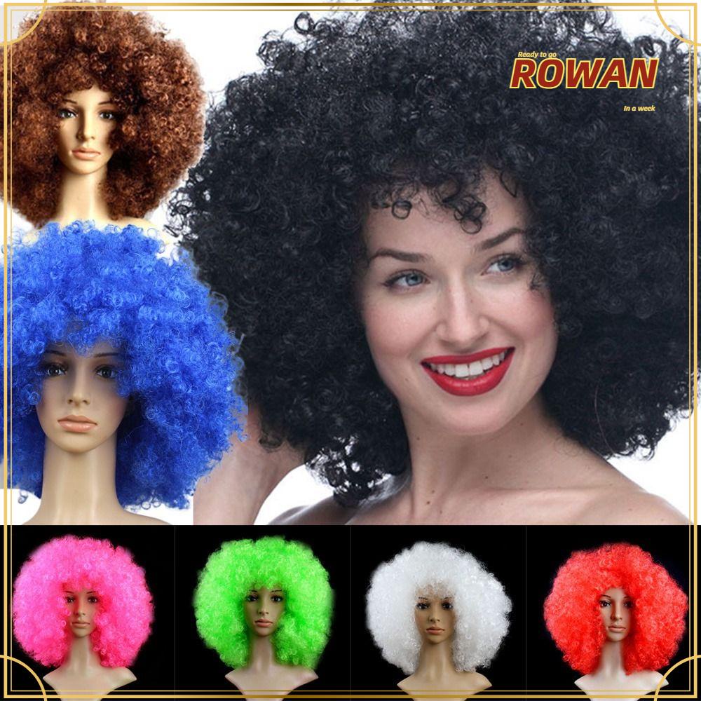 RW-HOME Black Afro Curly Wig Various Coloured Gift Clown Cosplay Props ...