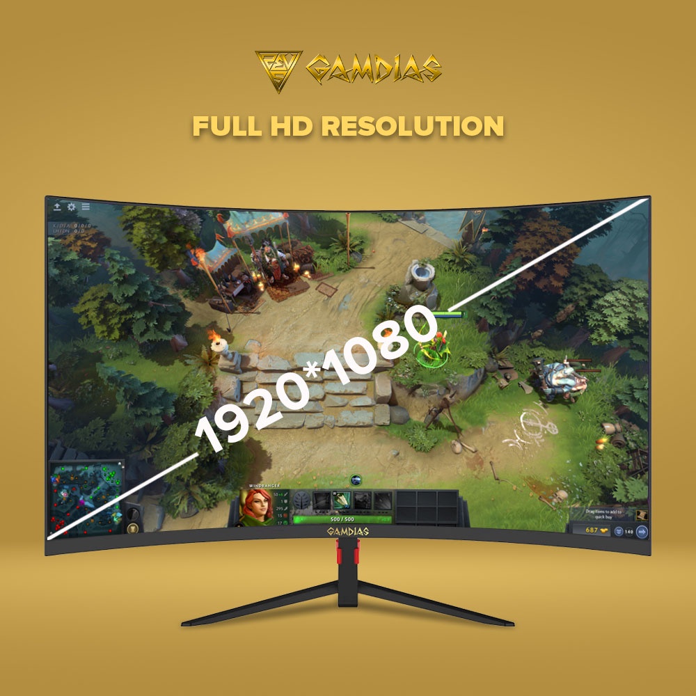 EasyPC | Gamdias Atlas HD27CG / HD27G/HD27GII 27 inch Curved Gaming ...