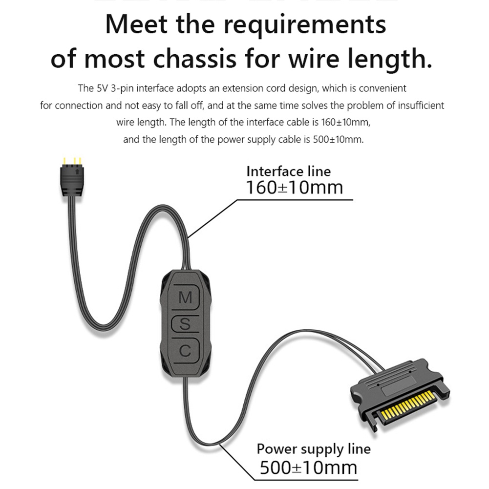 COOLMOON RGB Gaming LED Strip Light 5V ARGB Line for Aura Sync ...