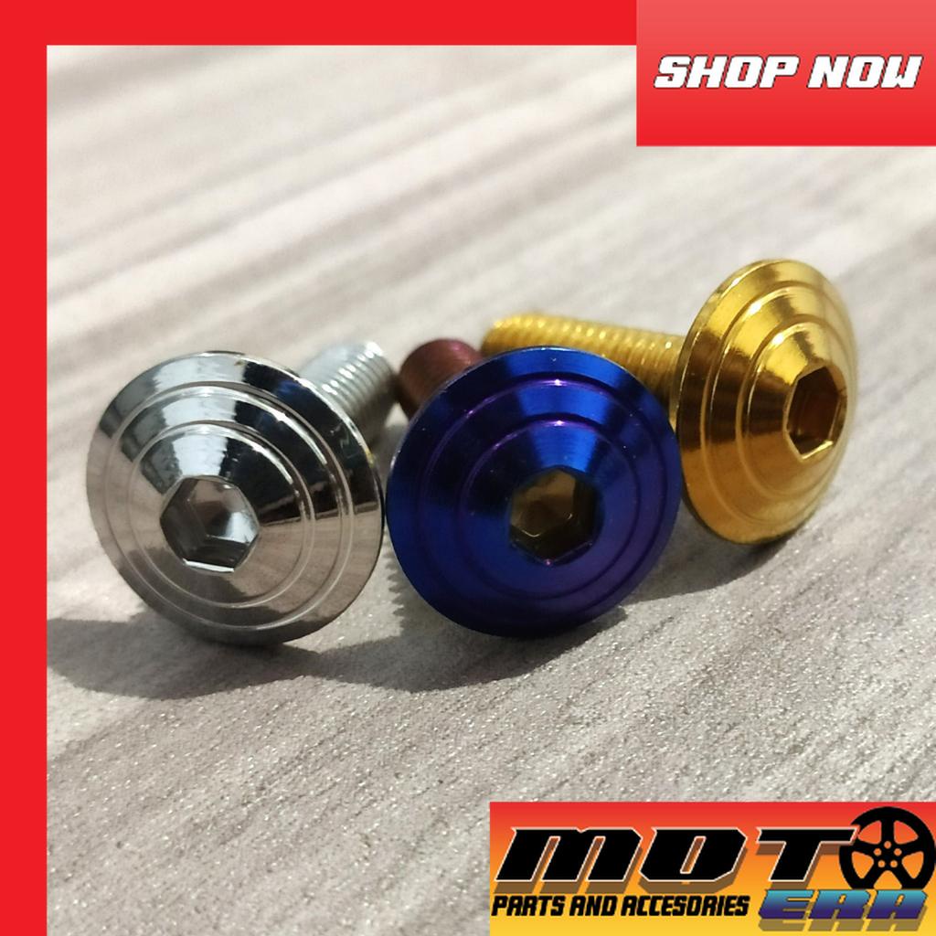 HENG STAINLESS SENSOR BOLT 5X15 MM NMAX / AEROX / PCX / ADV MUSHROOM ...
