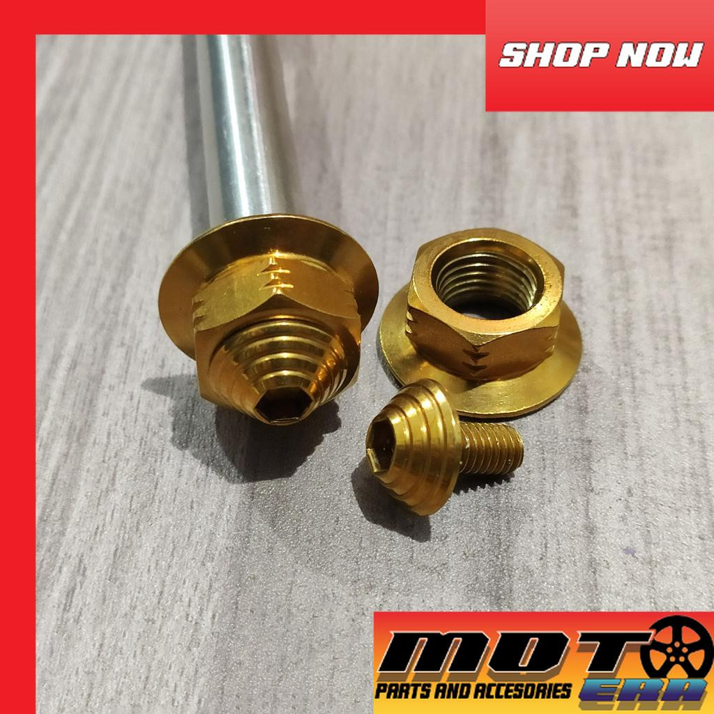 HENG AXLE GOLD ( EHE ) HONDA WAVE / XRM / RS / SONIC / SUZUKI RAIDER ...
