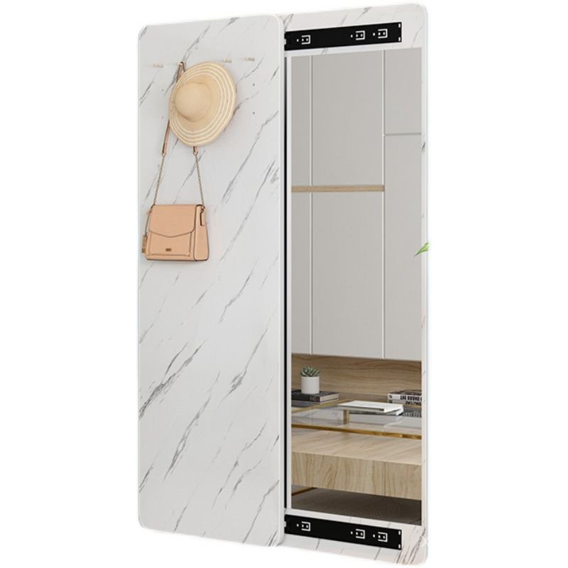 Sliding door full-body mirror wall-mounted invisible full-body mirror ...