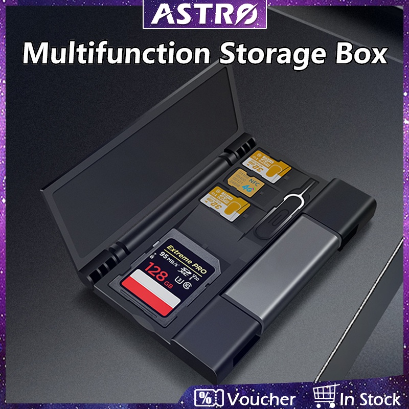 ASTRO SIM Card/SD/TF Memory Card Storage Box,Multi-functional Storage ...