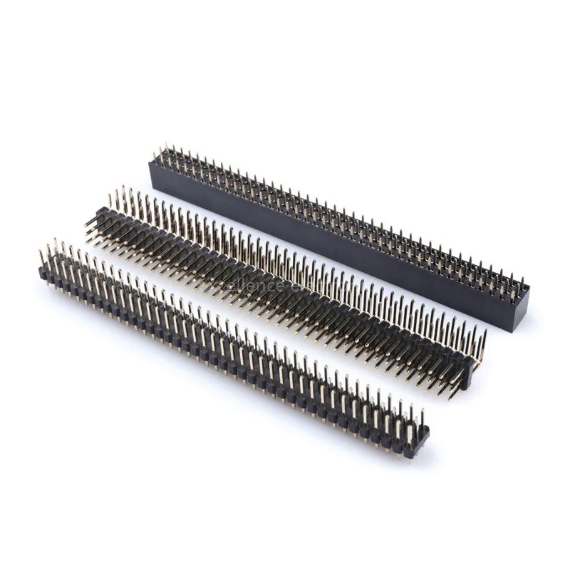 5PCS 2.54mm 3*40P Three Row Male Female 90 Degree Right Angle R/A ...