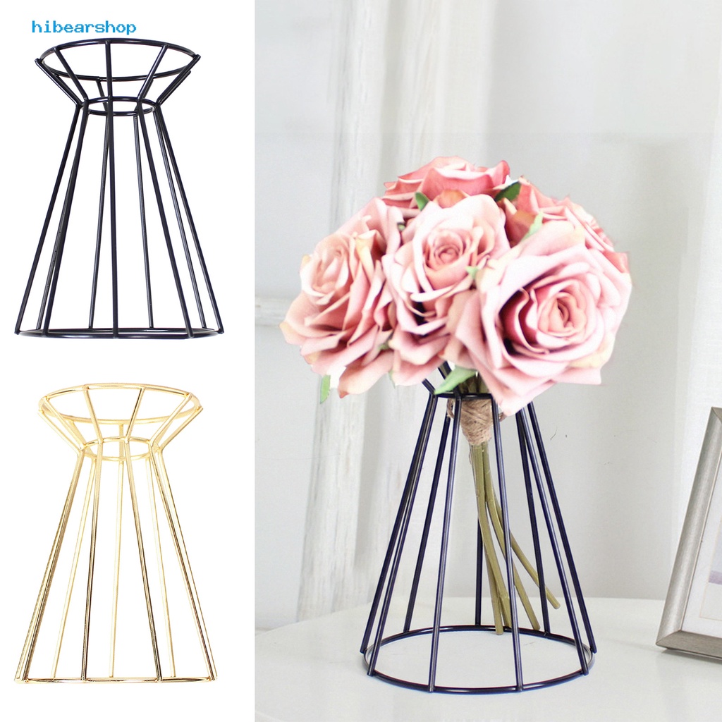 HIG-Flower Stand Elegant Hollowed Metal Flower Vase Stand for Weddings ...