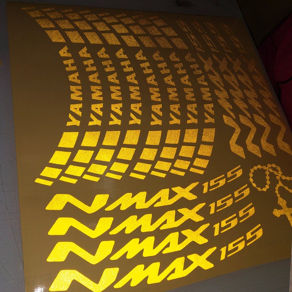 【hot sale】 Yamaha Nmax 155 Reflective Mags Sticker set ( 4 side Front ...