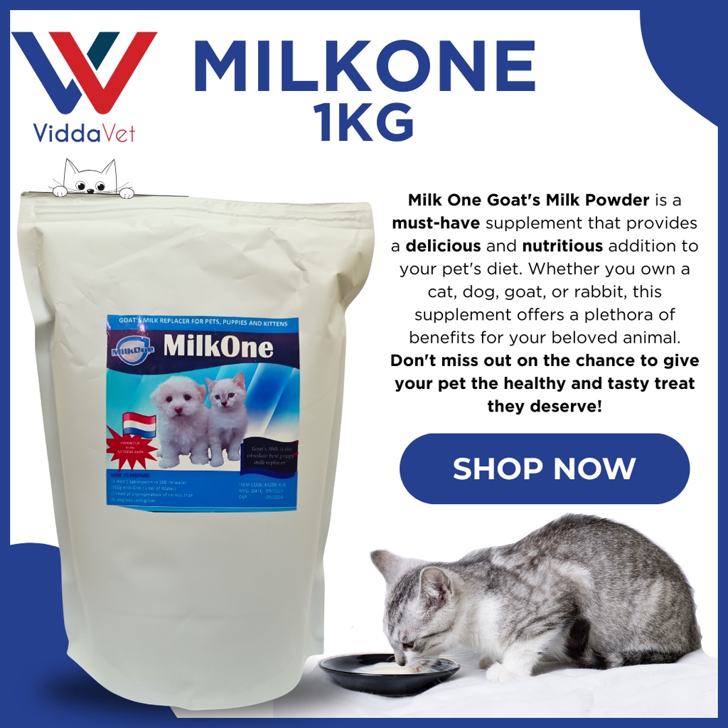 Viddapet Milkone 1kg milkone milk replacer milkone 1kg for goat, puppy ...