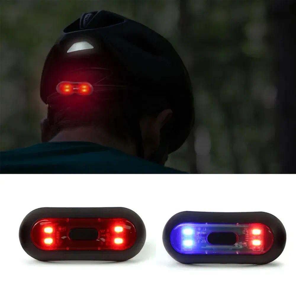 Motorcycle Helmet Warning Strobe Light LED Signal Lamp Decorative USB ...
