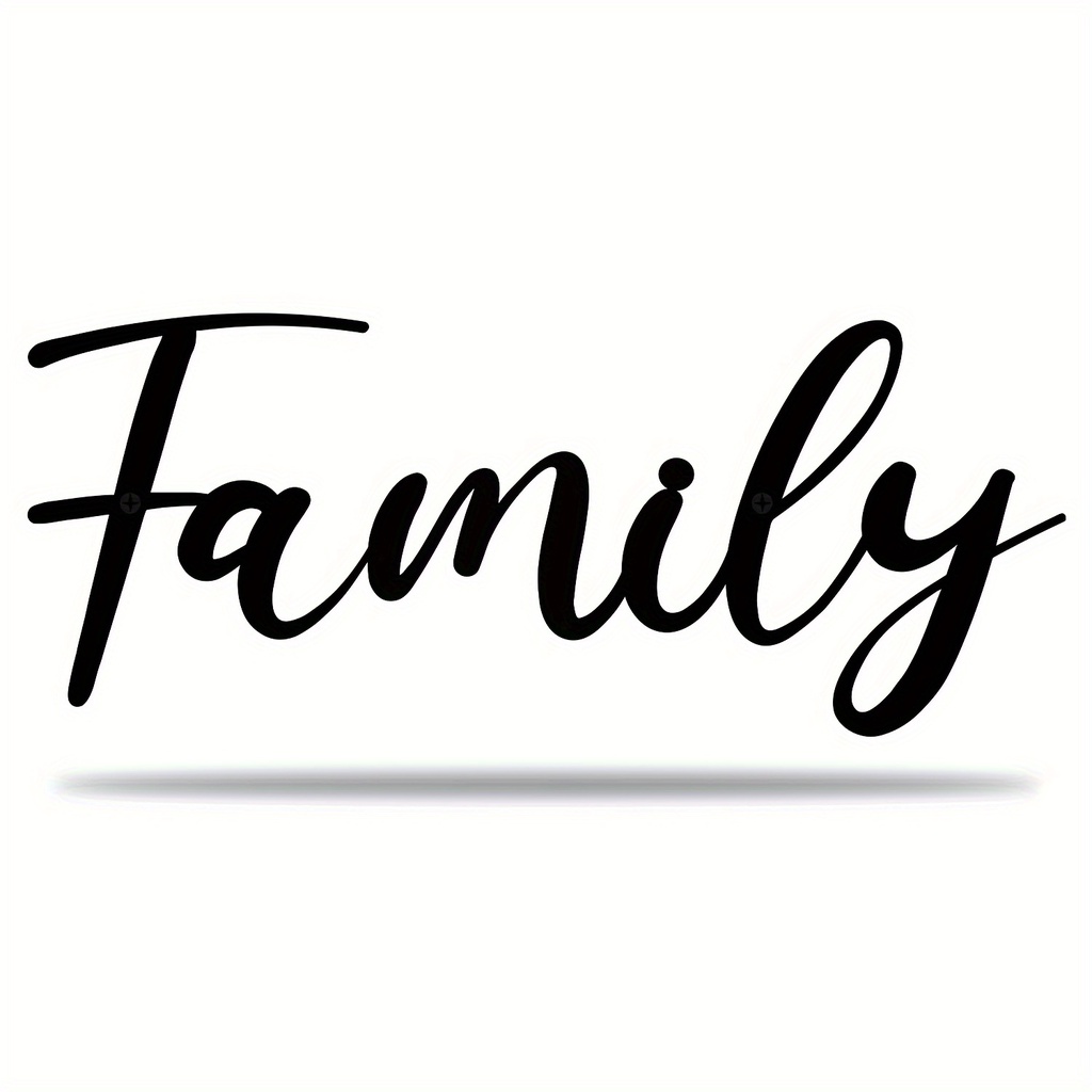 1 family cursive wood logo, living room wall decoration | Shopee ...