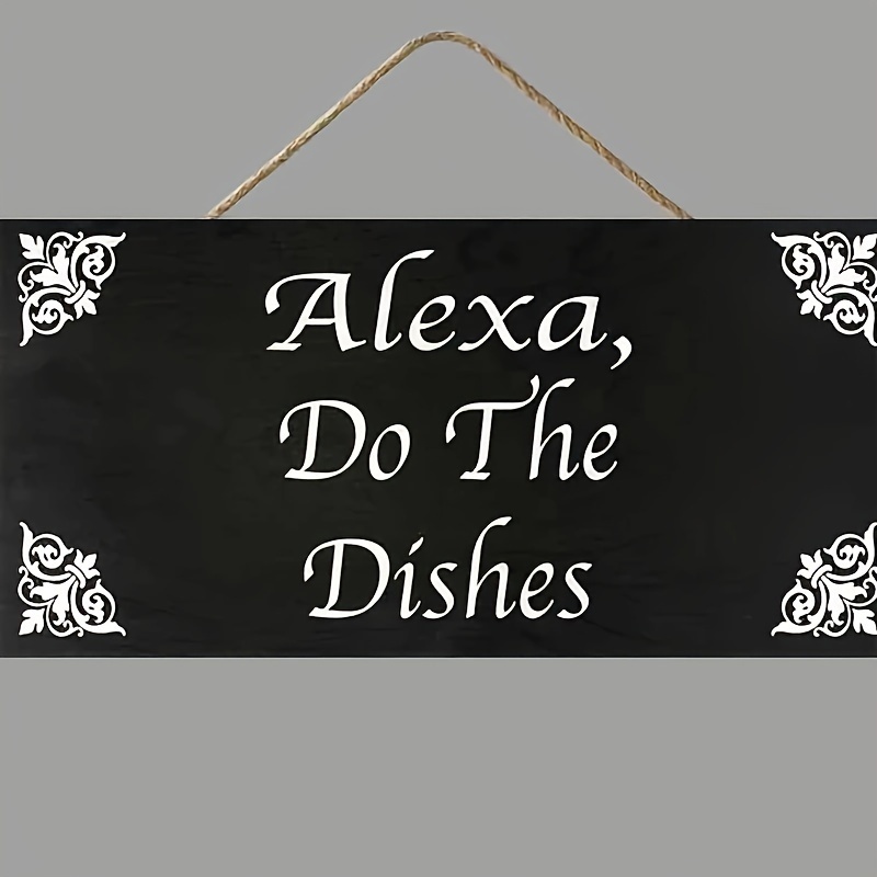 1 piece, Slogan "Do The Dishes" Wooden Sign, Plaque Decoration, Hanging ...