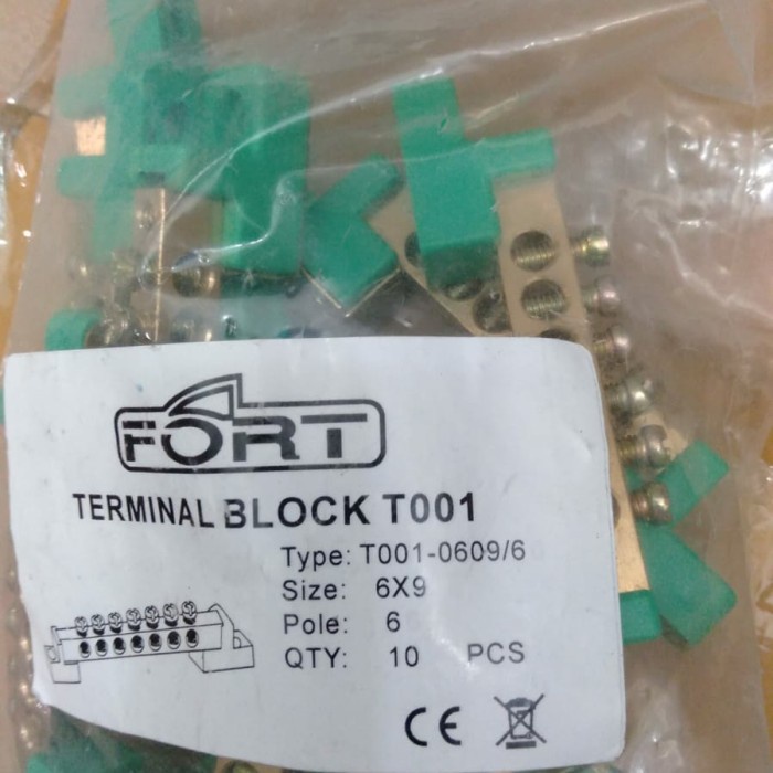 HIJAU Terminal BLOCK GROUNDING Zero Ground Green M4 6X9 6 POLE | Shopee ...