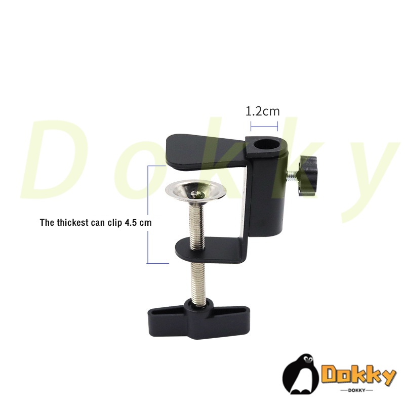 Dokky Black C-Clamp Desk Light Clamp Mount Holder Cantilever Bracket ...