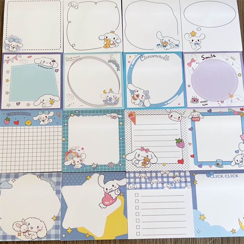 Sanrio Cinnamoroll Sticky Notes Cute Cartoon Post-it Notes Stationery ...
