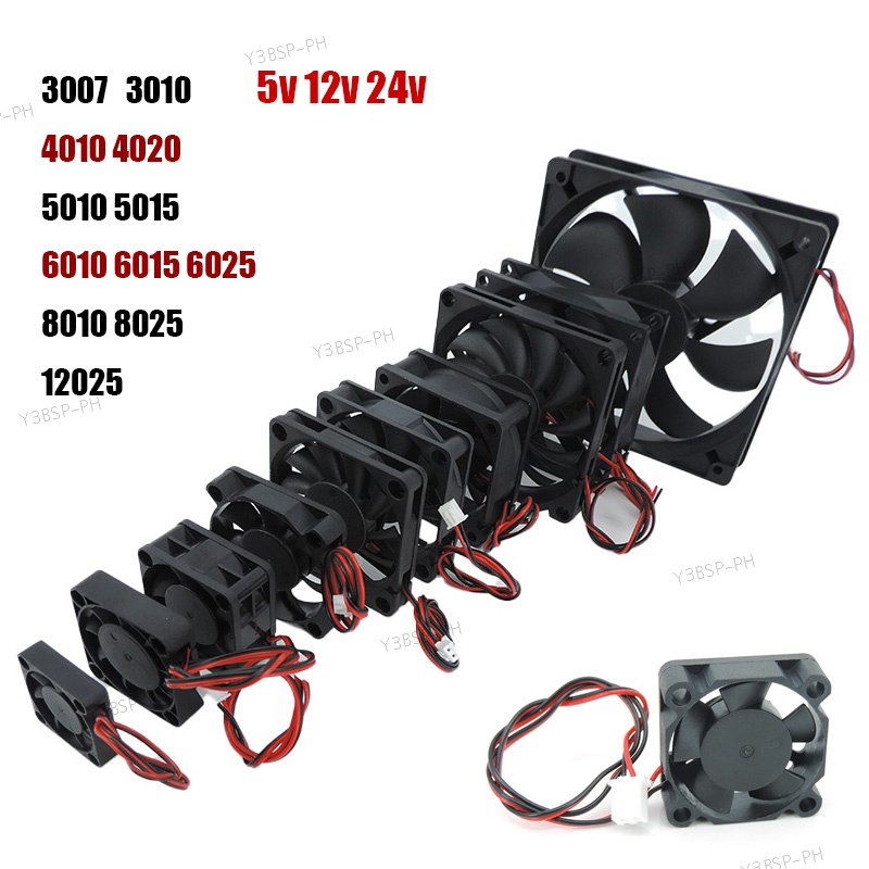 4010 12025 8010 30mm dc 5V 12V 24V Cooling Fan Brushless Motor Case ...