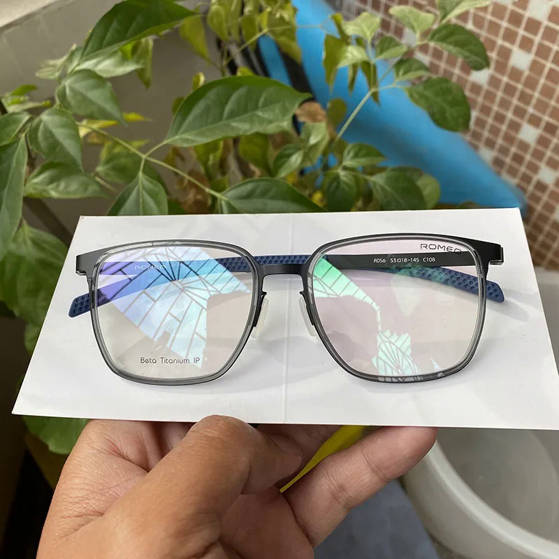 Rectangle Premium Full Rim Glasses Frames Large Size Eyewear | Shopee ...