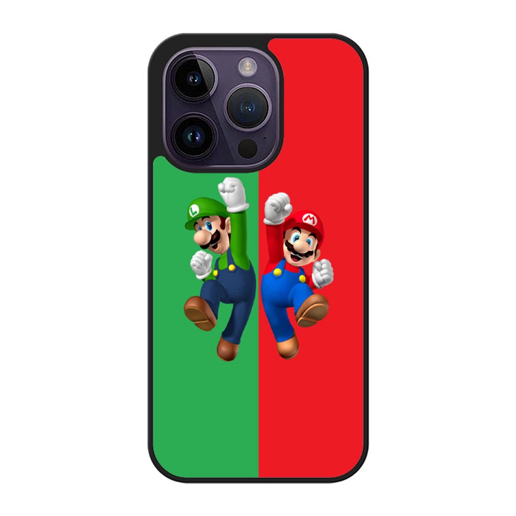 Mario Bros Luigi TPU Glass Cell Phone Case Drop Protection Sleeve for ...