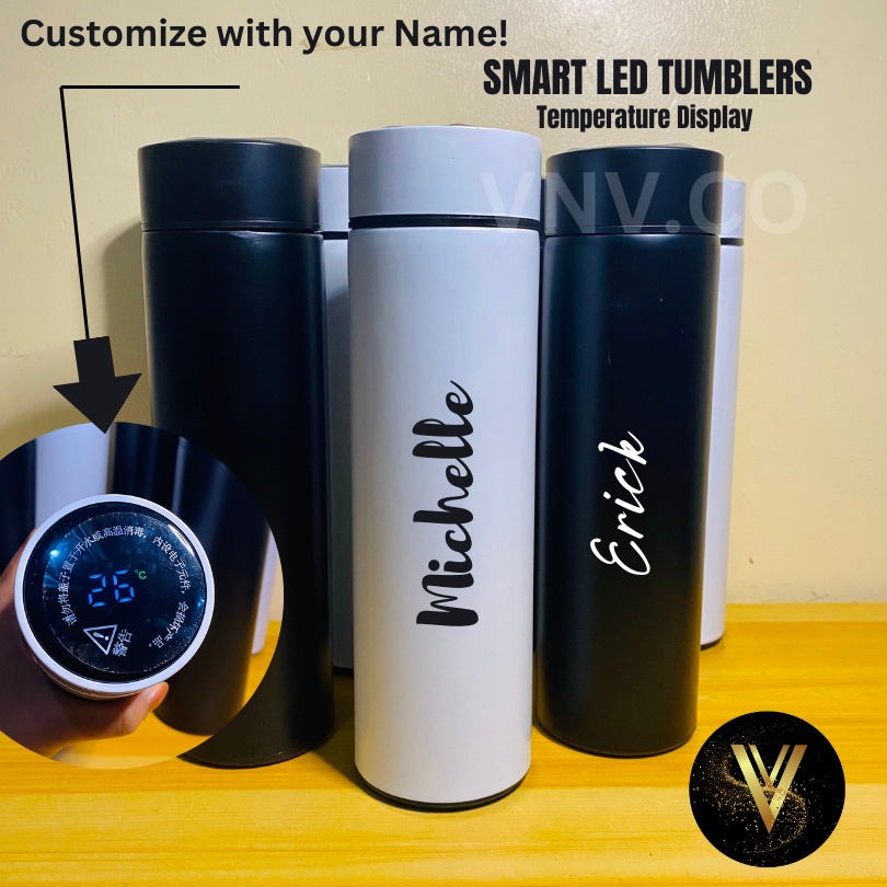 Customize Name SMART Led Tumbler & Temperature Display 500 ML Bottle ...