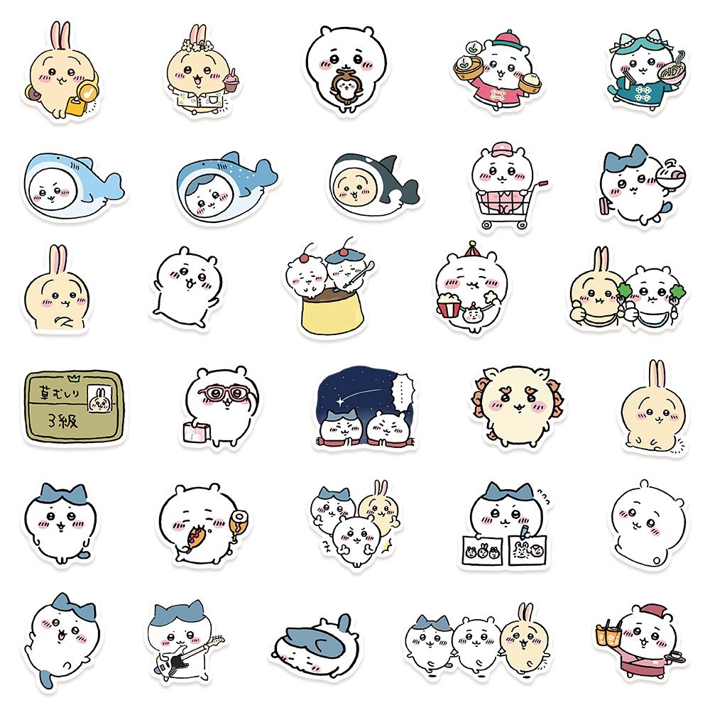 125 sheets of original cute cartoon Chiikawa stickers popular Chiikawa ...