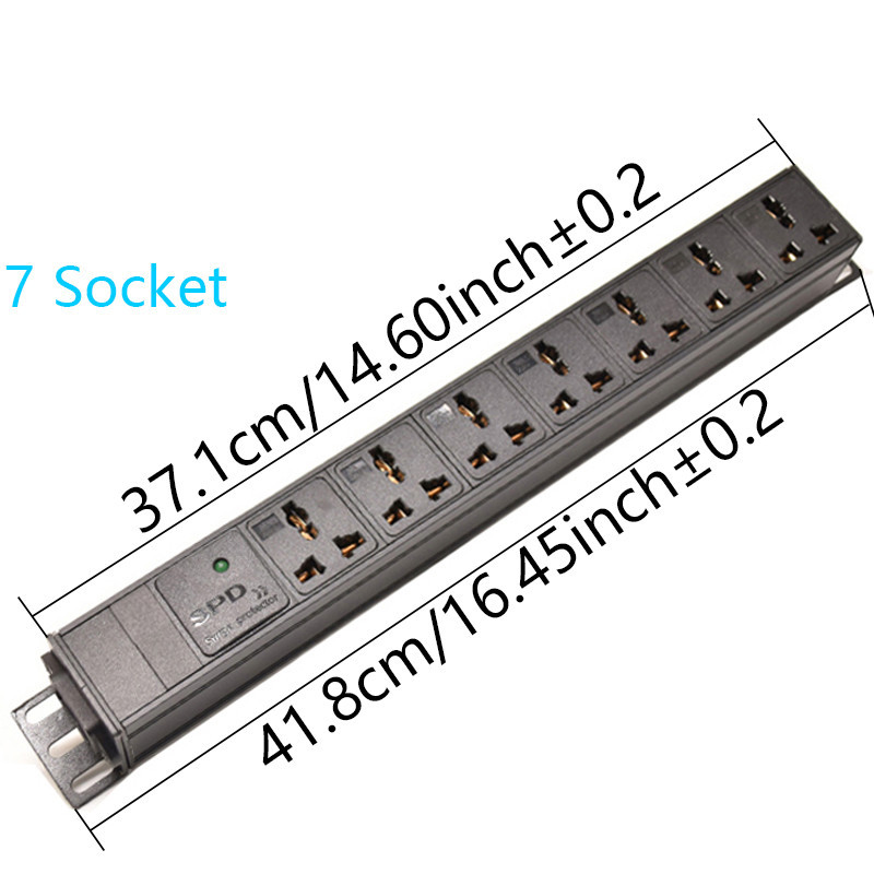 Server Rack Pdu Power Distribution Unit C14 Power Input 2 12 Ways Universal Extension Socket Led
