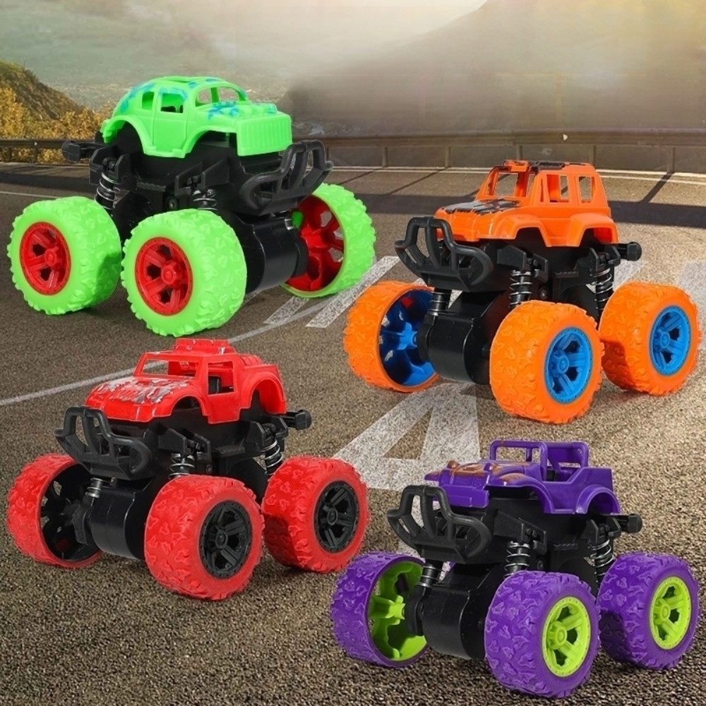 kids toy car inertia four wheel drive off-road vehicle stunt racing big ...