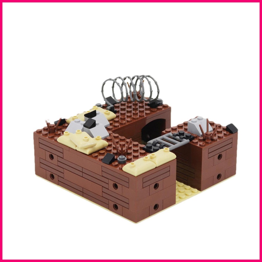 WW2 Bunker Military Building Block Set World War 2 Building Brick Set ...