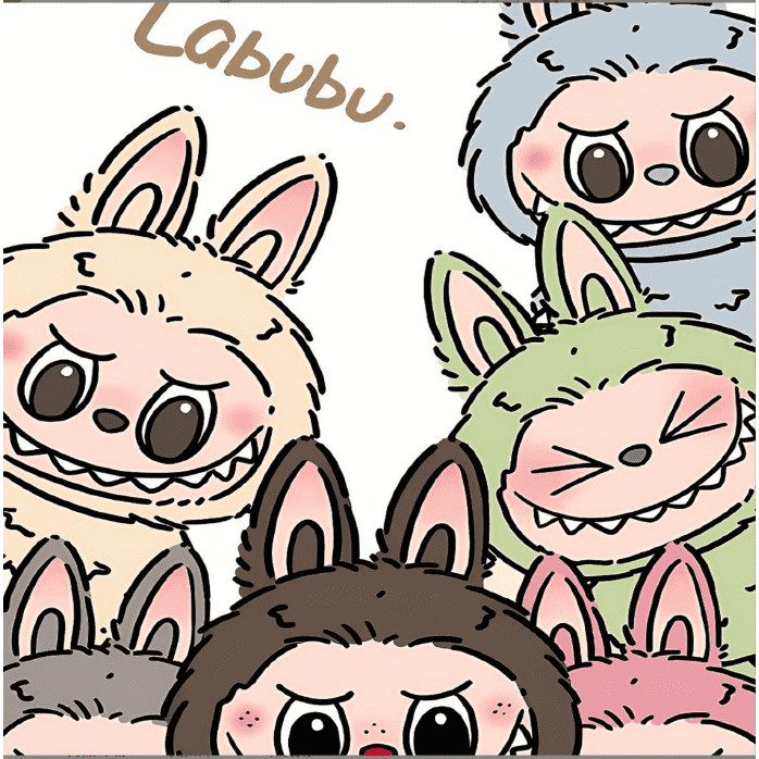 Cartoon Labubu Baby Swimming Float Swim Pool Float for Kids Child ...