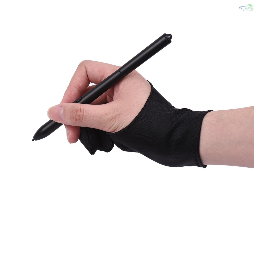 Two-Finger Free Size Drawing Glove Artist Tablet Painting Glove for ...