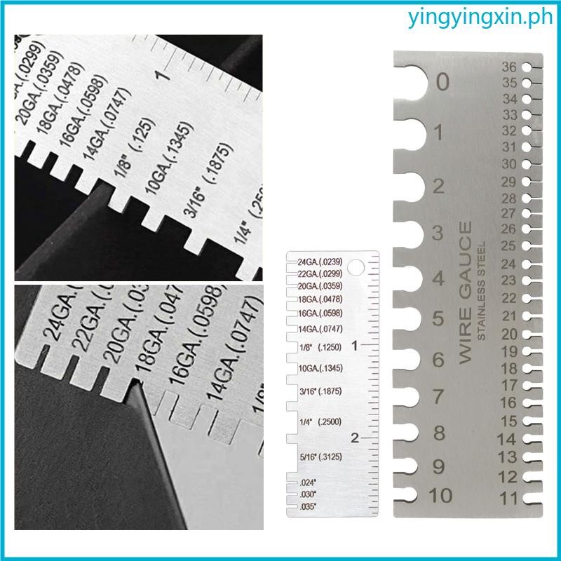 YIN Stainless Steel Mini Portable Metal Sheet Thickness Gauge Material ...