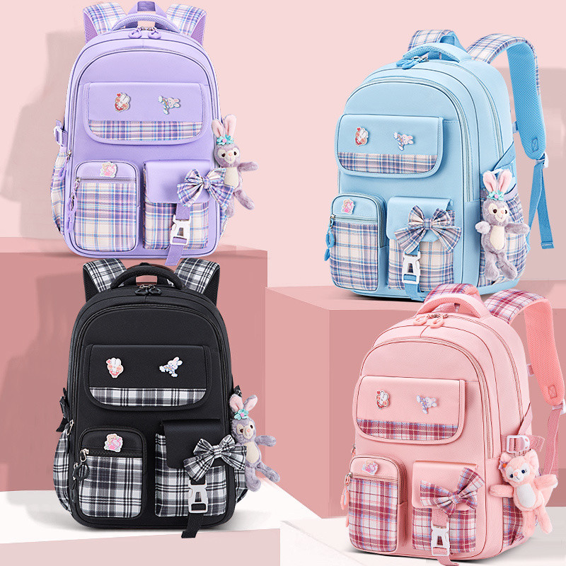 Kids Ergonomic School Backpack, Waterproof Large Capacity Bag for Girls ...