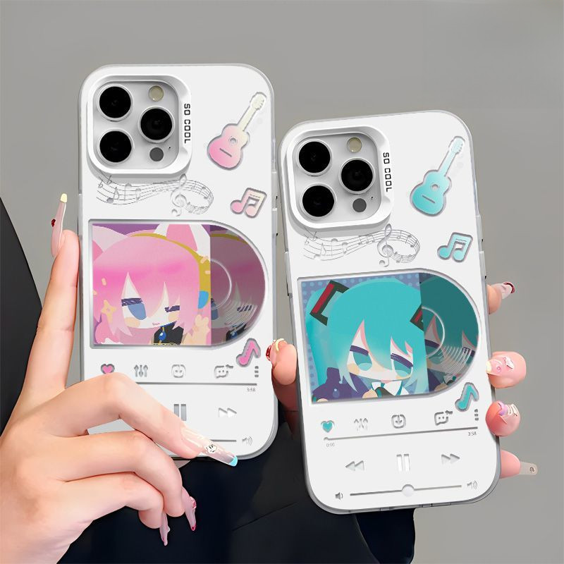 VOCALOID Hatsune Miku Rin Len Kaito Meiko Luka color silver case for ...