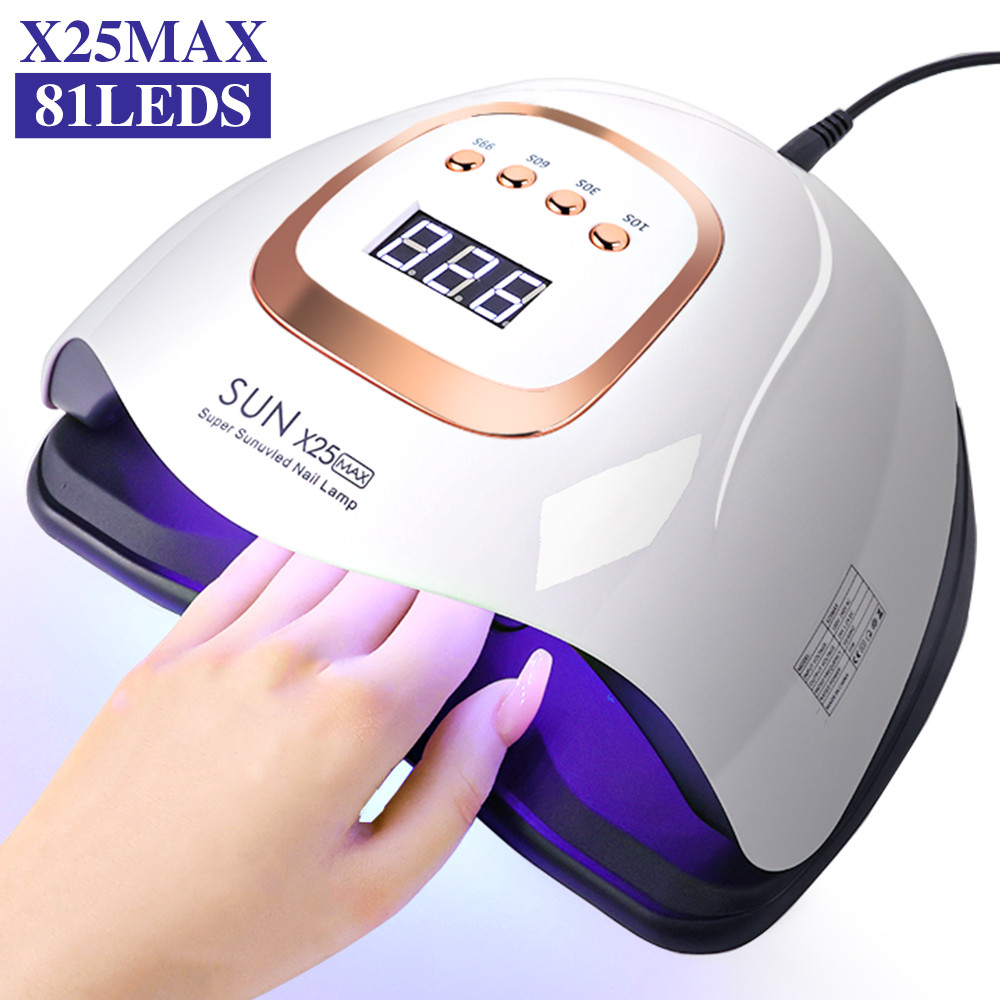 380W Nail Dryer of Nail Gel Led/uv X25 Blue Light 81LED lamp | Shopee ...