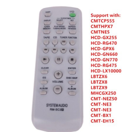 NEW Replacement for SONY CD HIFI System Audio Remote control RM-SC3 for ...