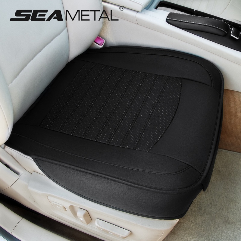 Seametal Leather Car Seat Cover Half Pack Cushion Four Season Universal
