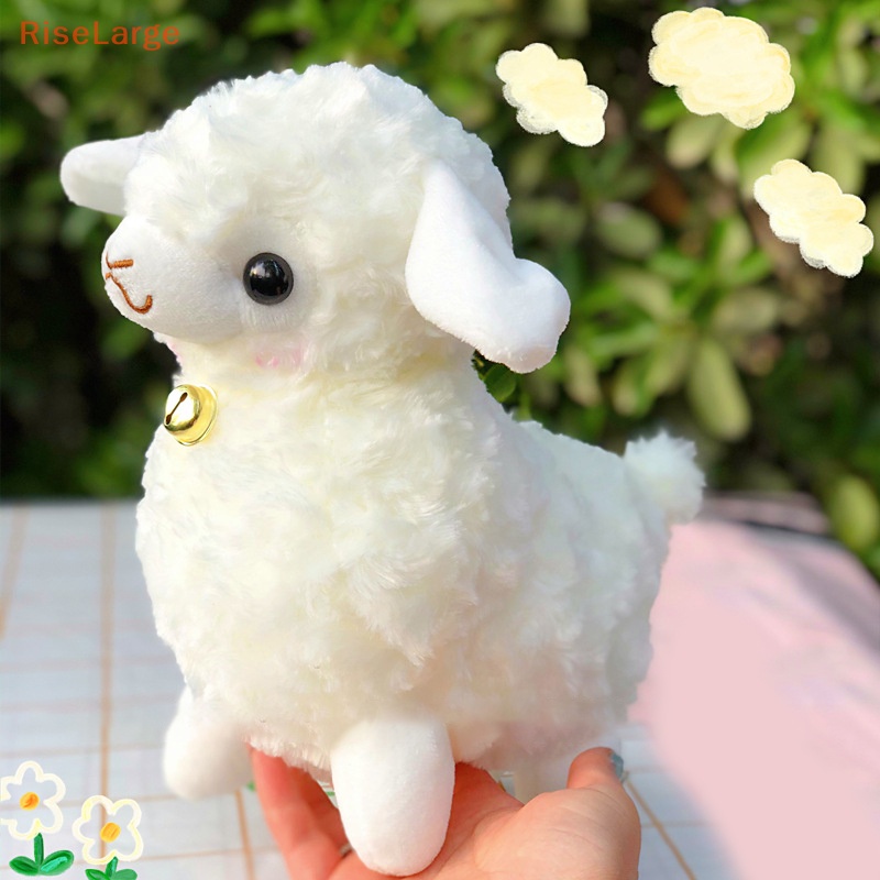 [RiseLarge] 25CM Super Cute Bell Sheep Plush Dolls Kawaii Bell Lamb Rag ...