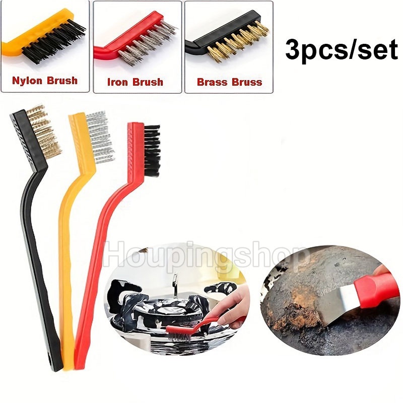 3Pcs/set Gas Stove Brushes Multi-functional Kitchen Tool Metal Fiber ...