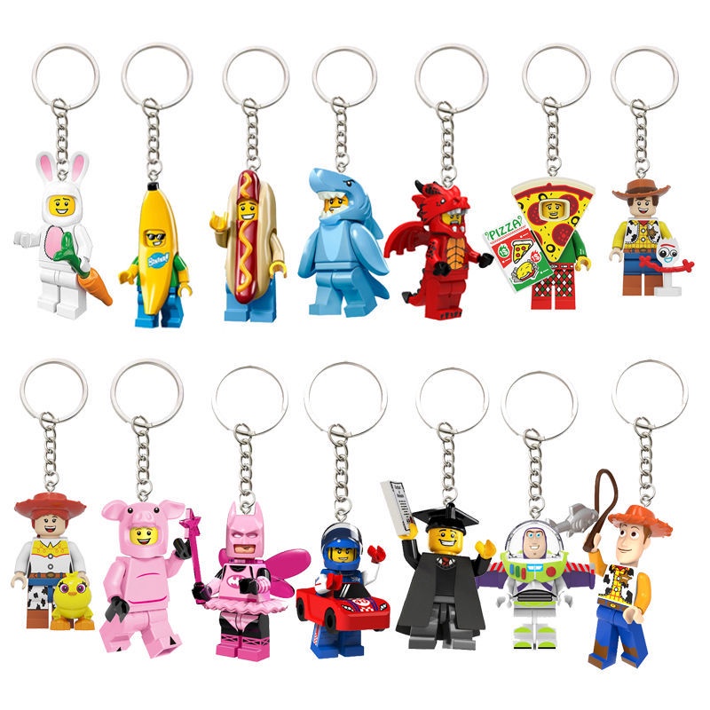 Compatible Lego Minifigure Keychain Car Schoolbag Pendant Buzz ...