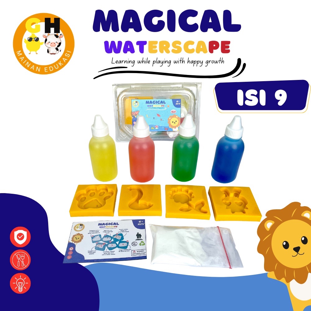 Magical Waterscape (9-Pack) Educational Toys Gel Mold Magic Water Jelly ...