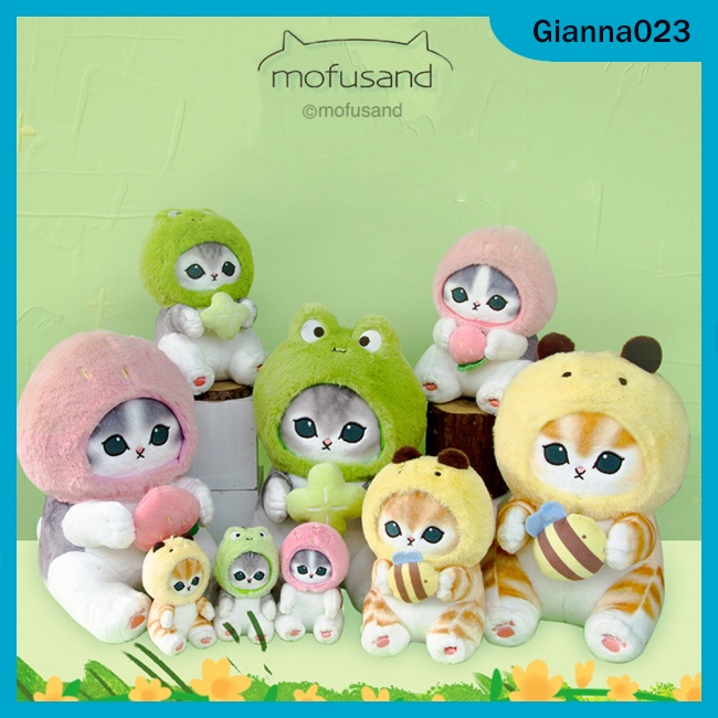 Ready Stock Mofusand Shark Cat Plush Toy Cute Cartoon Plush Doll Soft ...