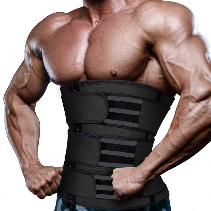 Noocuxuekon Men's Body Shaping Corset Abdominal Waist Belt 3 Strips ...
