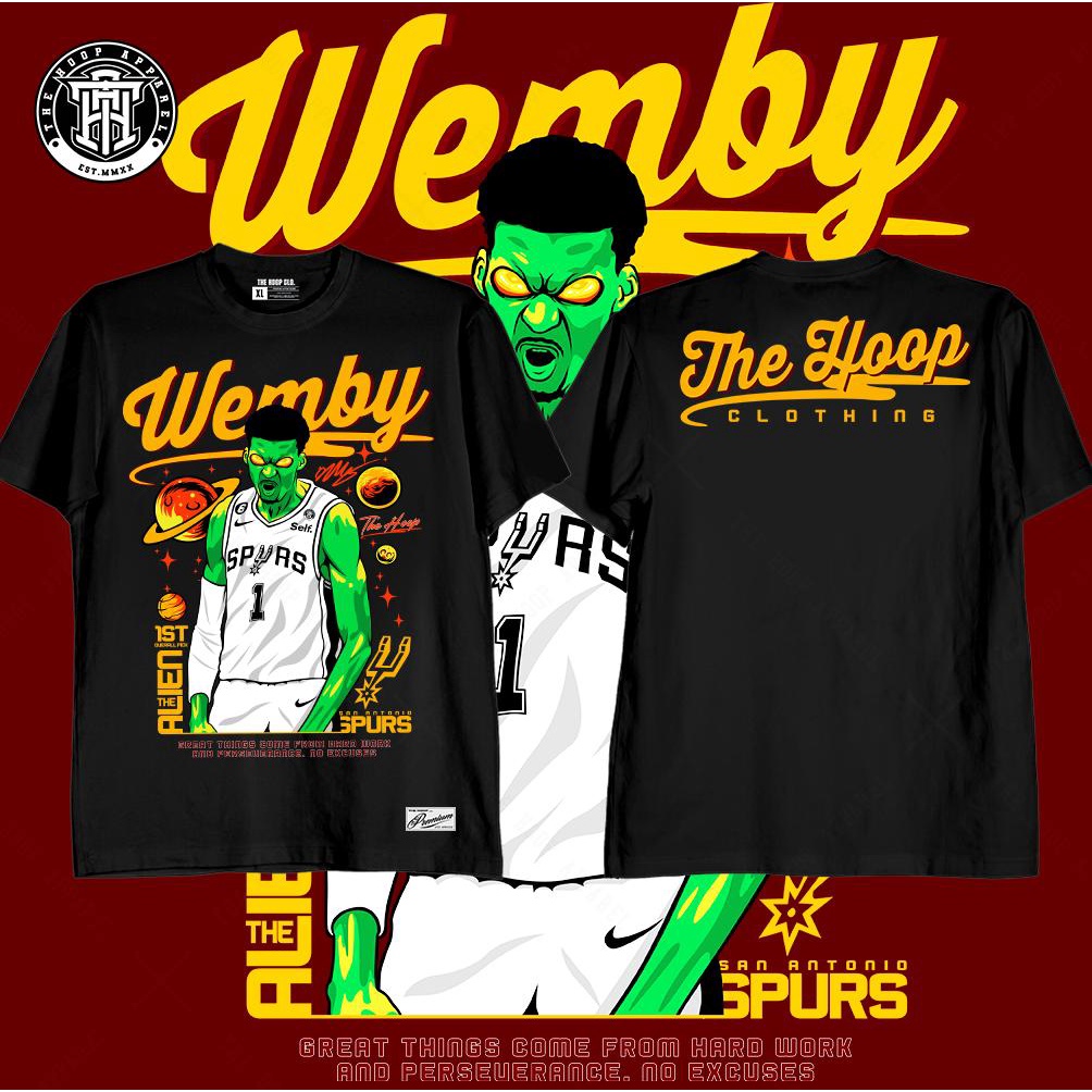 THE HOOP APPAREL WEMBY GRAPHIC COTTON TSHIRT FOR MEN AND WOMEN WITH ...