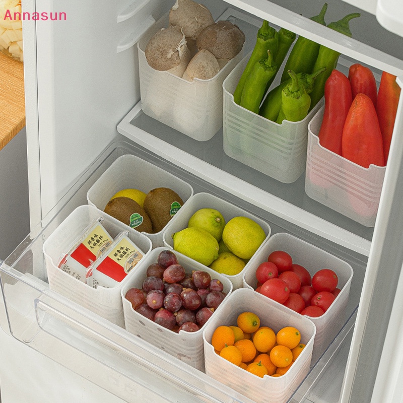 Annasun Refrigerator Food Fresh Storage Box Fridge Side Door Fruit ...