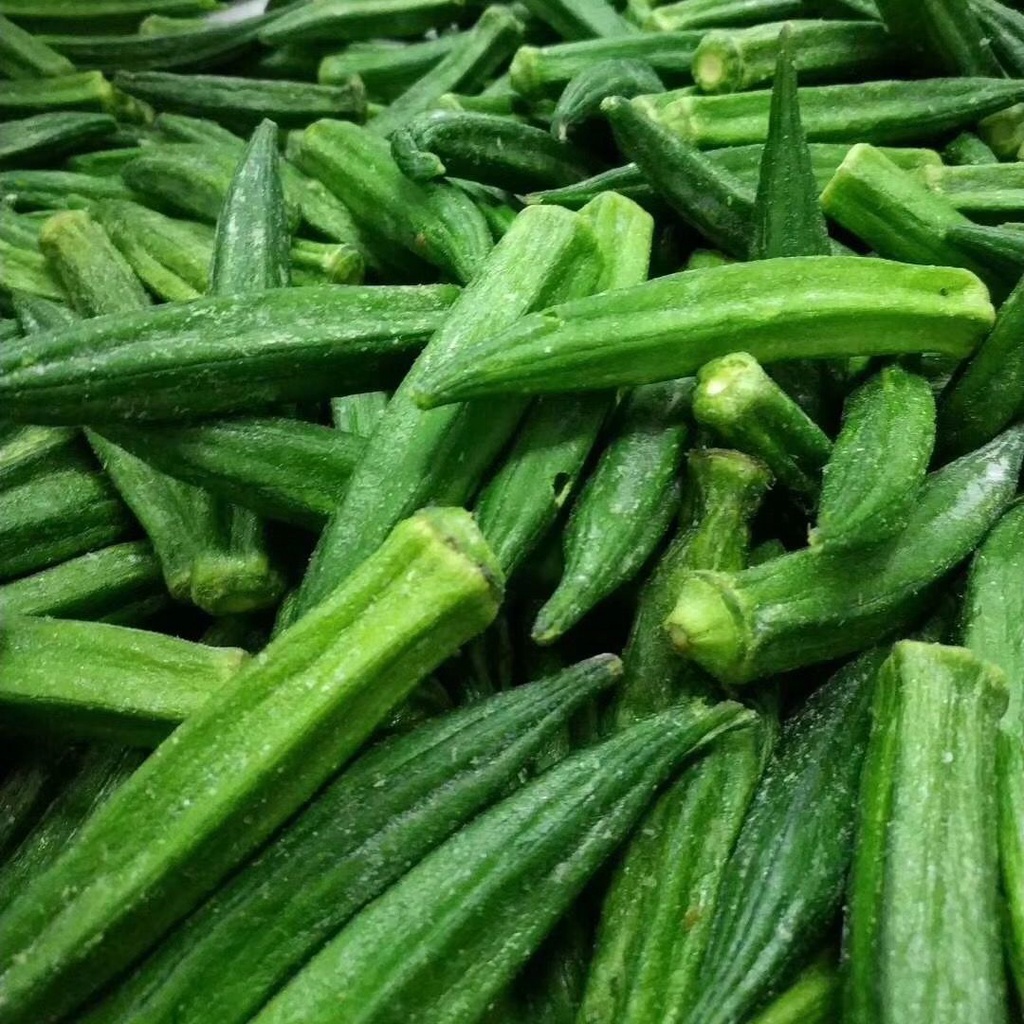 Okra dried okra crispy fruits and vegetables crispy instant bagged bulk ...