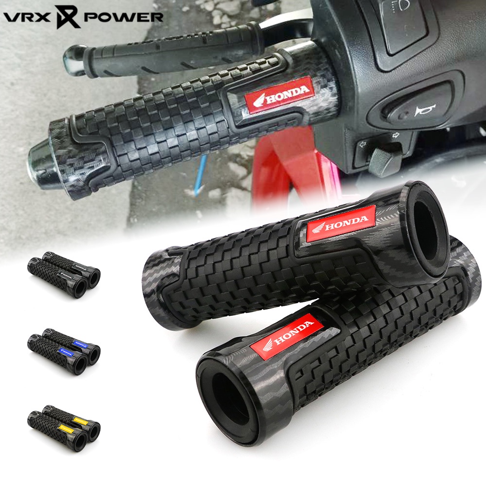 For HONDA Motorcycle Throttle Handlebar Grip Carbon Fiber Pattern Hand ...