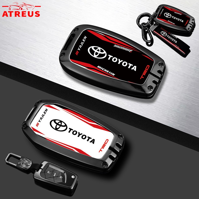 Toyota Car Key Case Cover Racing style Zinc Alloy Car Key Shell Smart ...