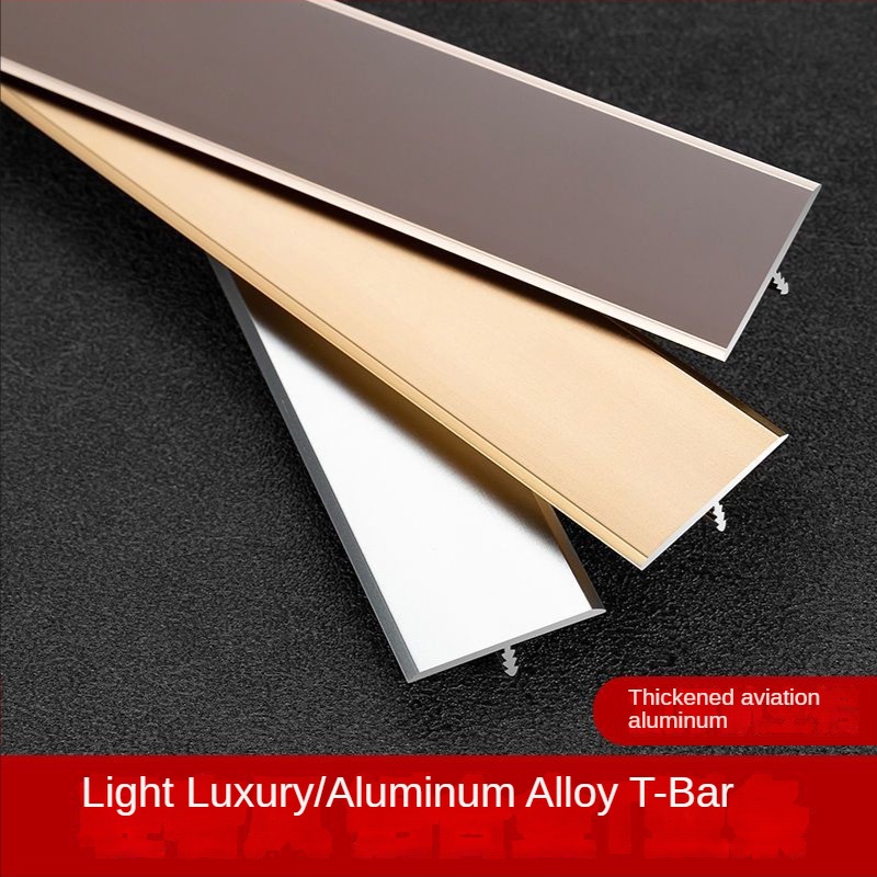 Aluminum alloy T-shaped closing strips, wooden floor tile joint strips ...