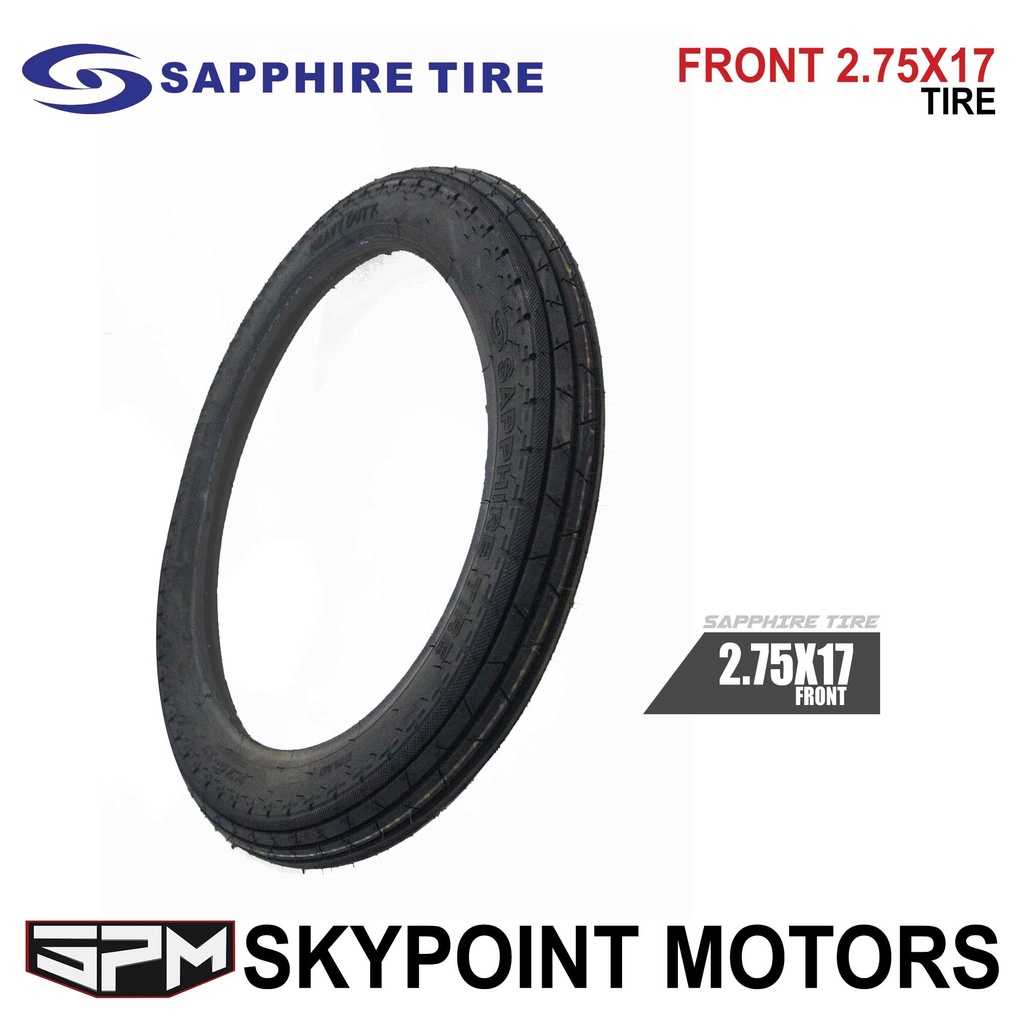 SAPPHIRE TIRE E703 2.75X17 FRONT FOR MOTORCYCLE (9313-519) | Shopee ...