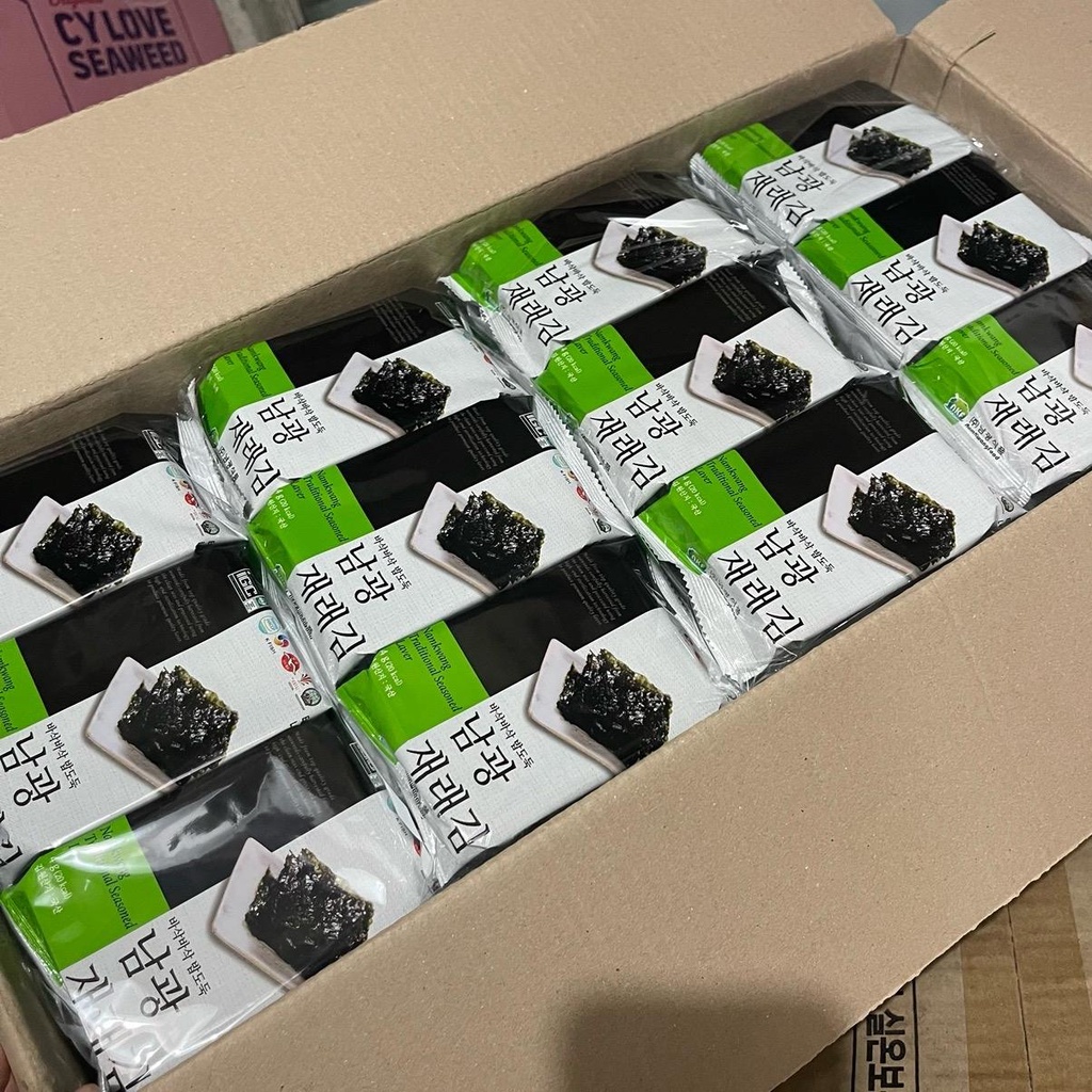 FREE SHIPPING-Namkwang Seaweeds Nori Sheets ONE BOX/24packs | Shopee ...