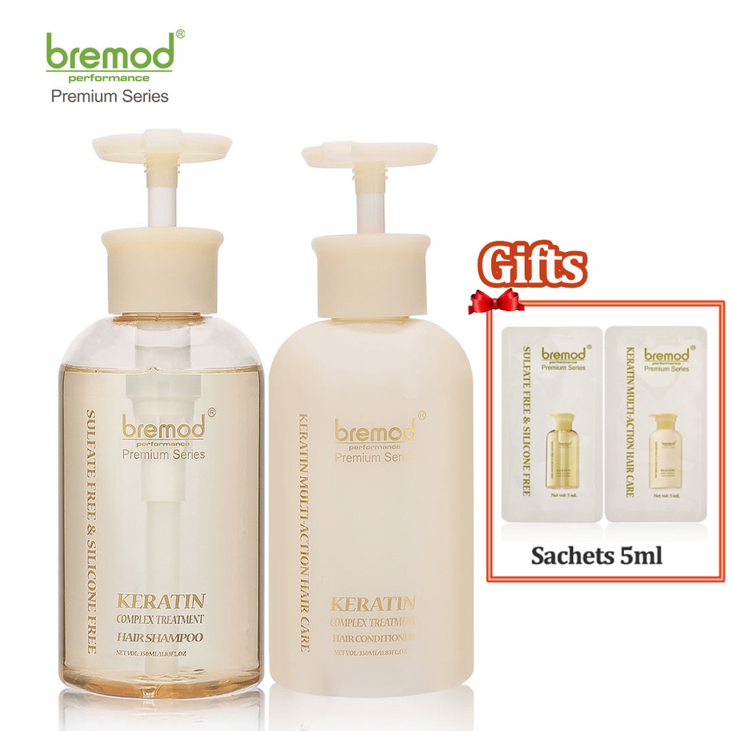 Bremod PREMIUM Series Shampoo Conditioner 350ML Keratin Complex ...