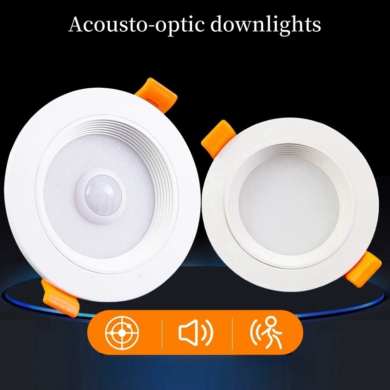 Sound Light Control Downlight Hotel Corridor Ceiling Barrel Hole ...